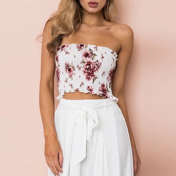 Tops | Rose Tube Top | Poshmark
